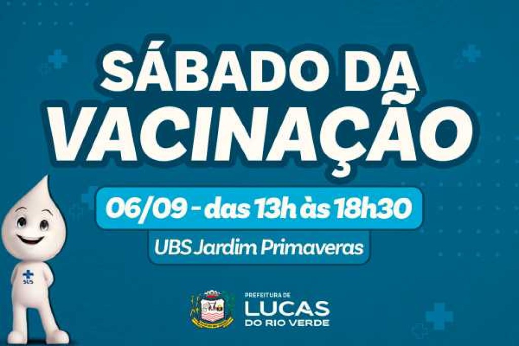 Sábado (06) tem vacinação na unidade de saúde do Jardim Primaveras